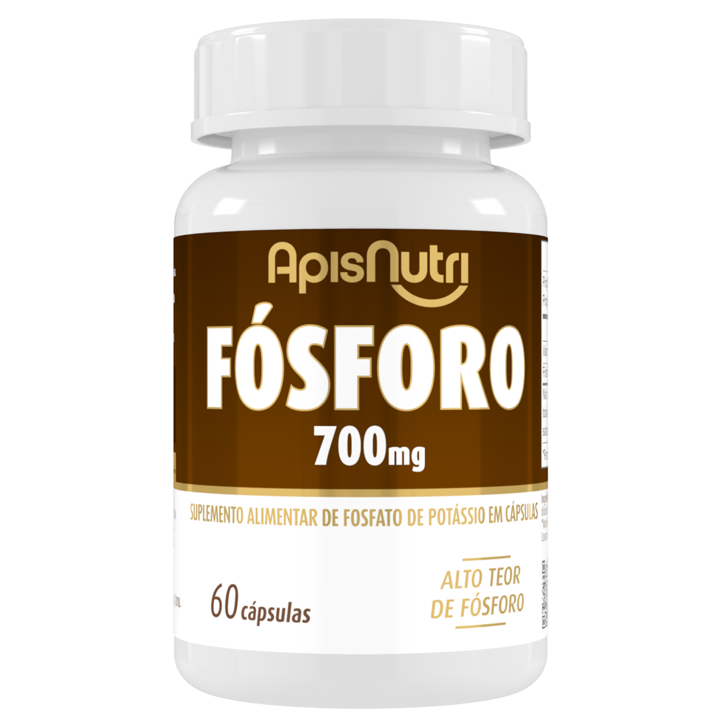 Suplemento Mineral De Fósforo 700mg 60 Cáps - ApisNutri